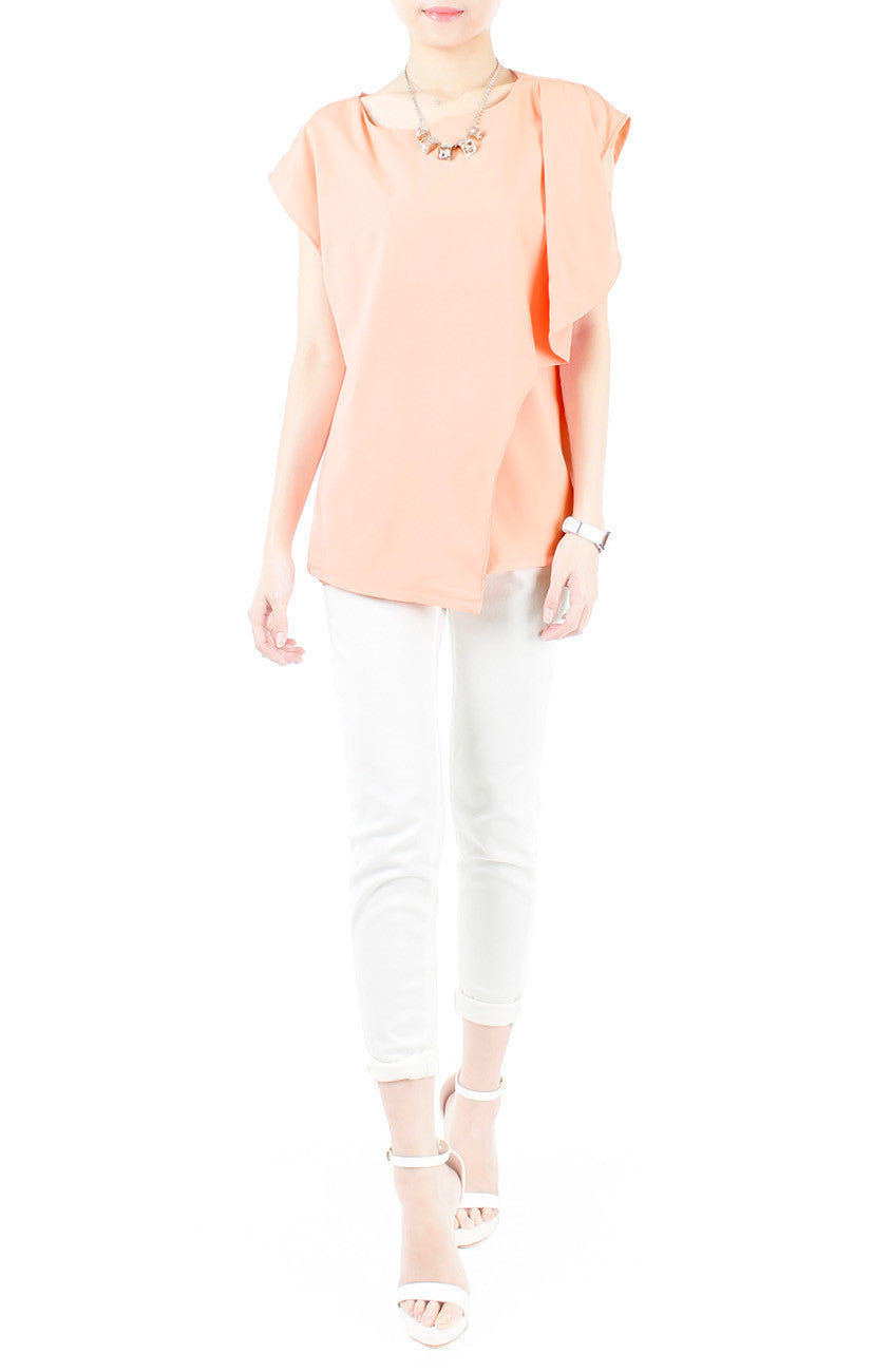 Current Cascade Top - Light Peach at Whitesoot | Malaysia Online ...