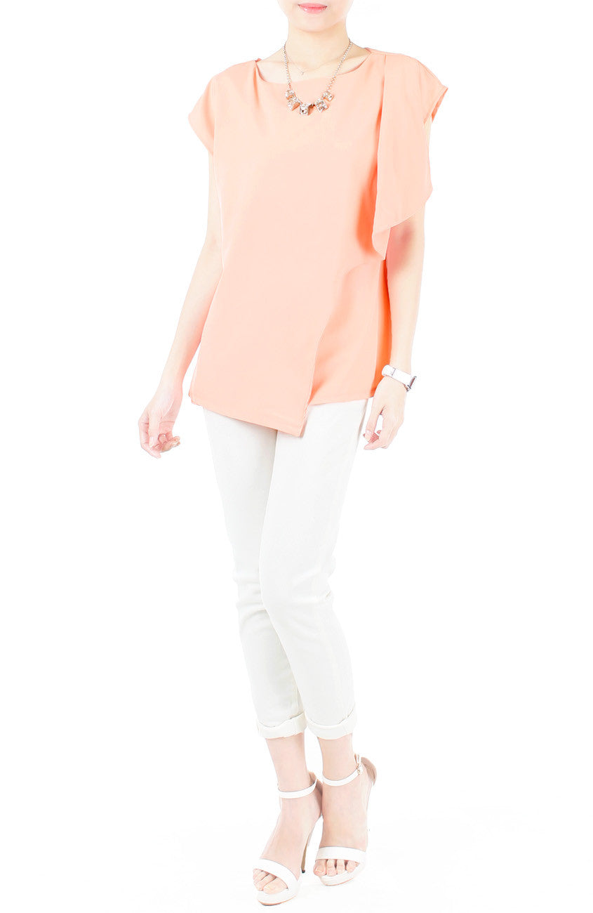 Current Cascade Top - Light Peach at Whitesoot | Malaysia Online ...